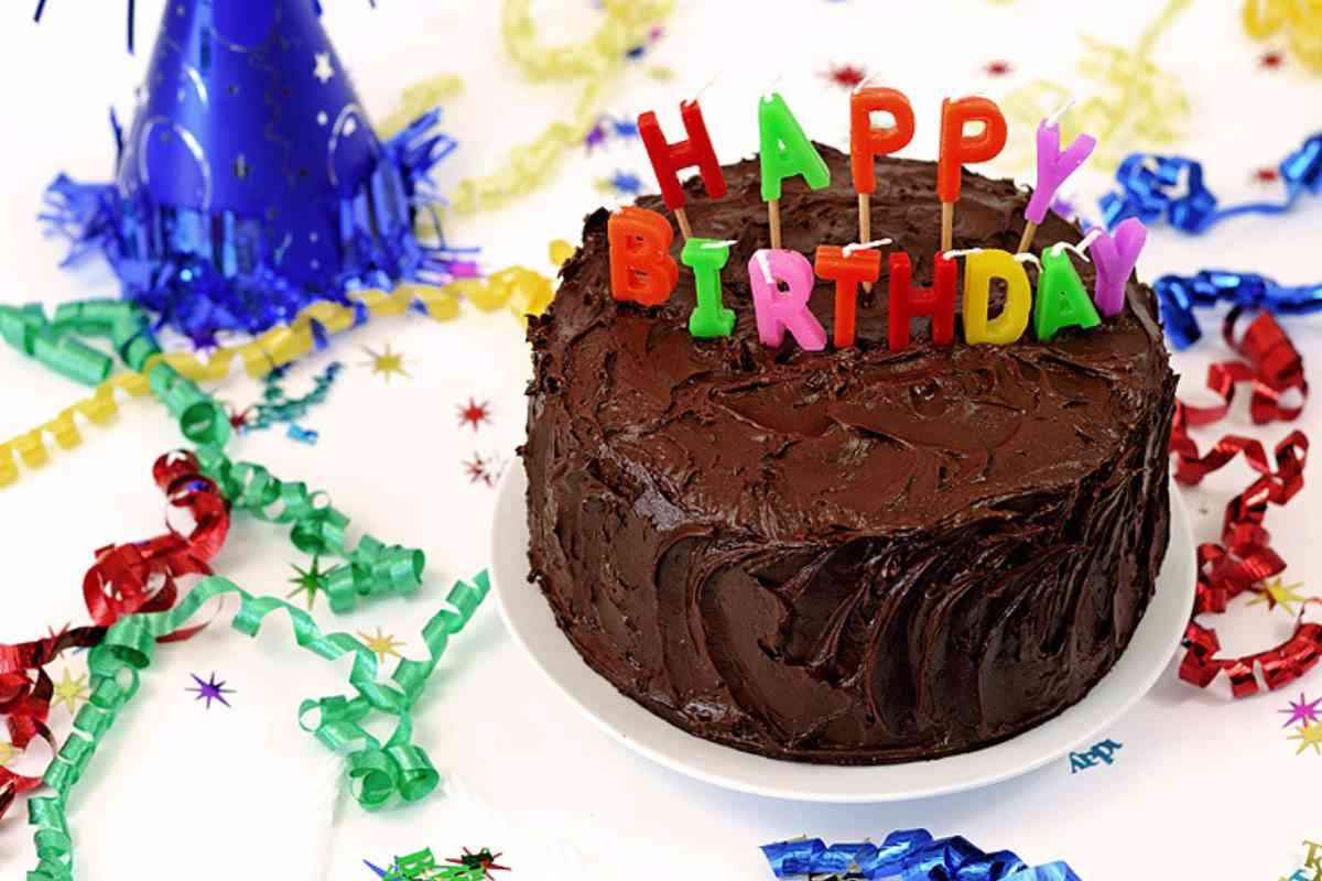 Birthday Vanilla Bean Cake with Chocolate Frosting